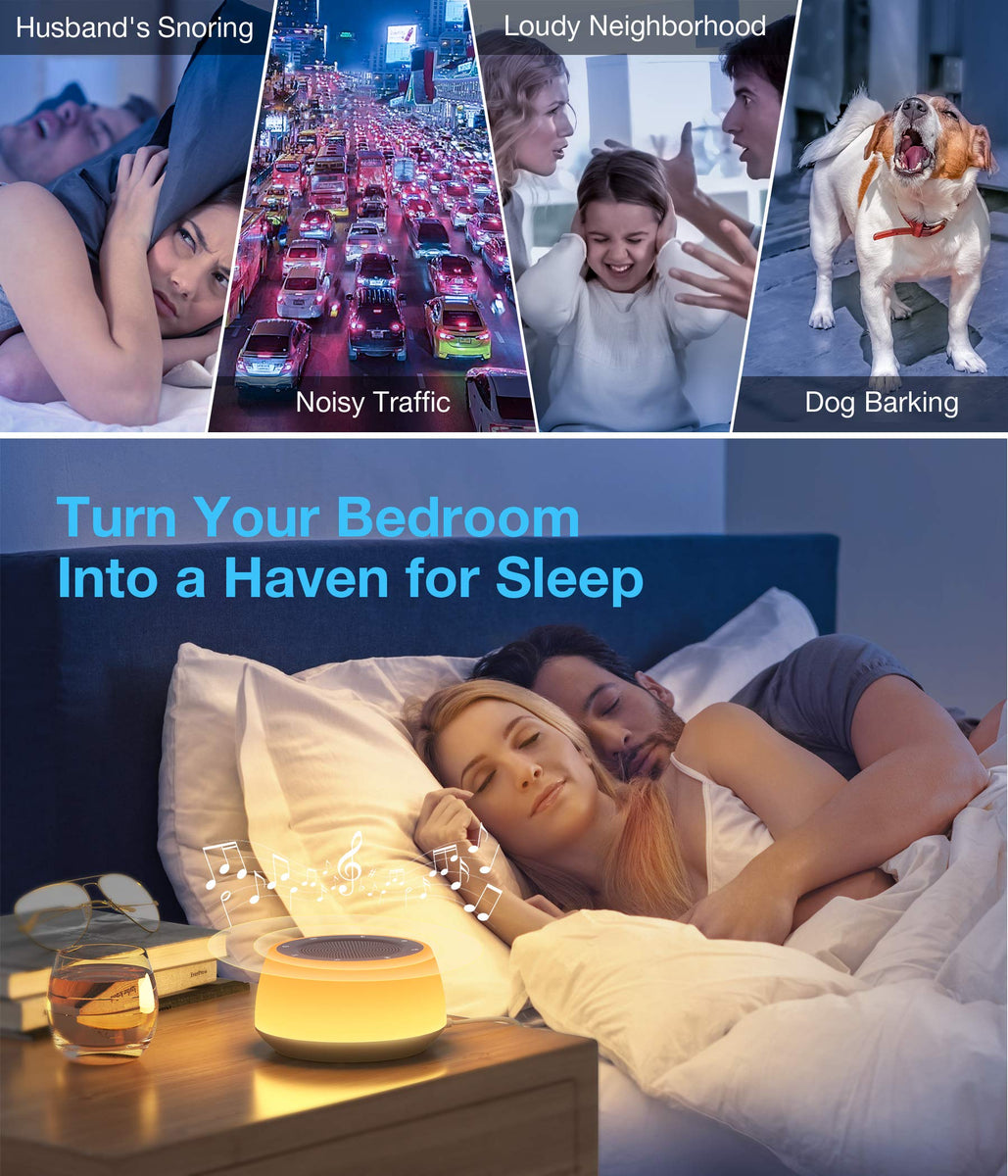 White Noise Machine - 16 Sounds | Calming Sound Device | Optimal Shelf Life